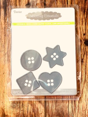 Darice Embossing Essentials, Buttons, Rare, New | eBay