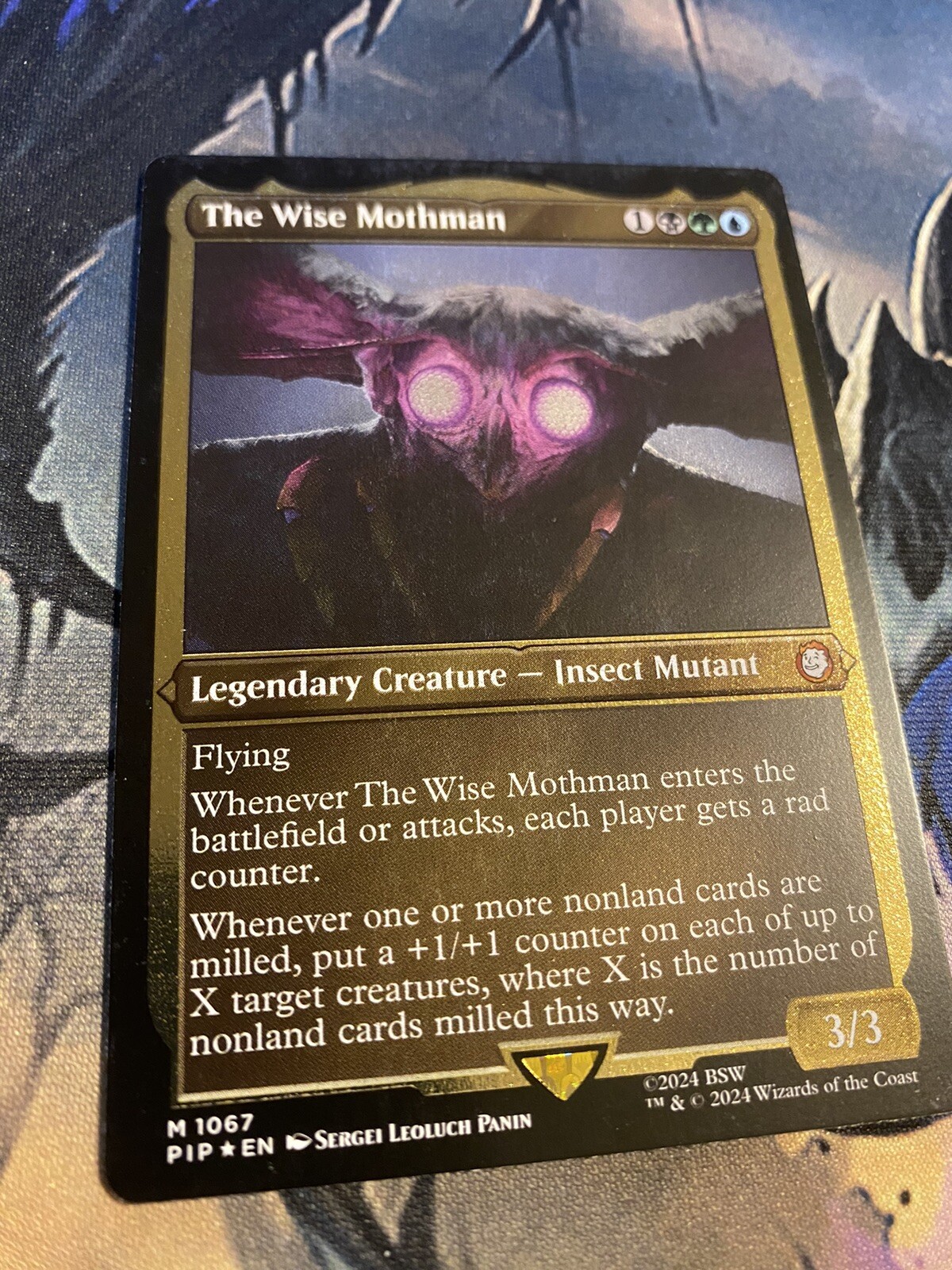 The Wise Mothman #1067 MTG Fallout *THICK STOCK* *FOIL-ETCHED* Display ...