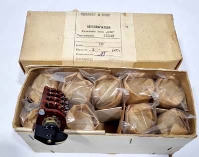 4 Pole 11 Positions 11p4t /Carbolite Rotary Switch + Knob /NON-SHORTING ...