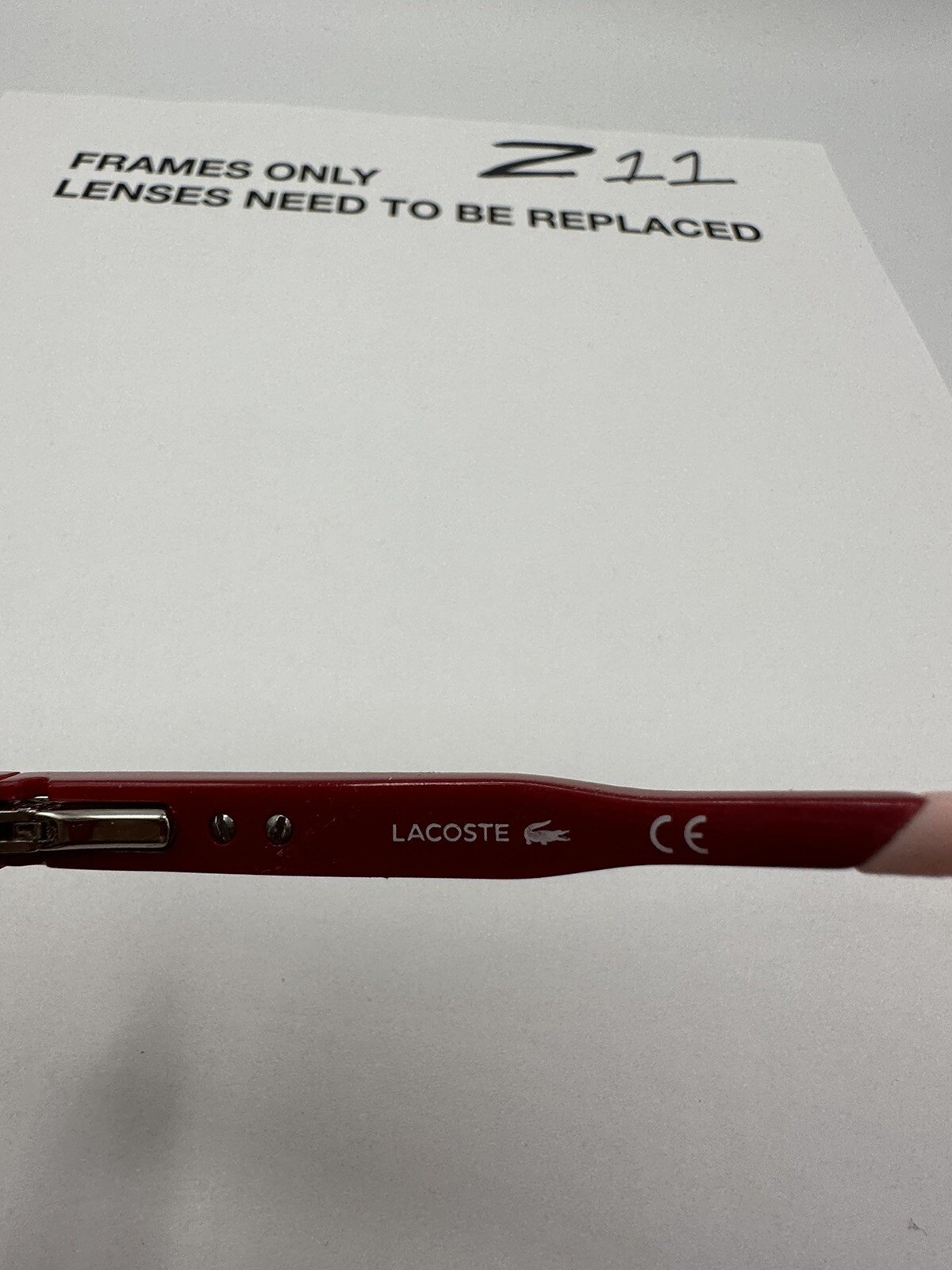 Lacoste L3640 615 49 16 140 Rectangle Eyeglasses Red Frames Only | eBay