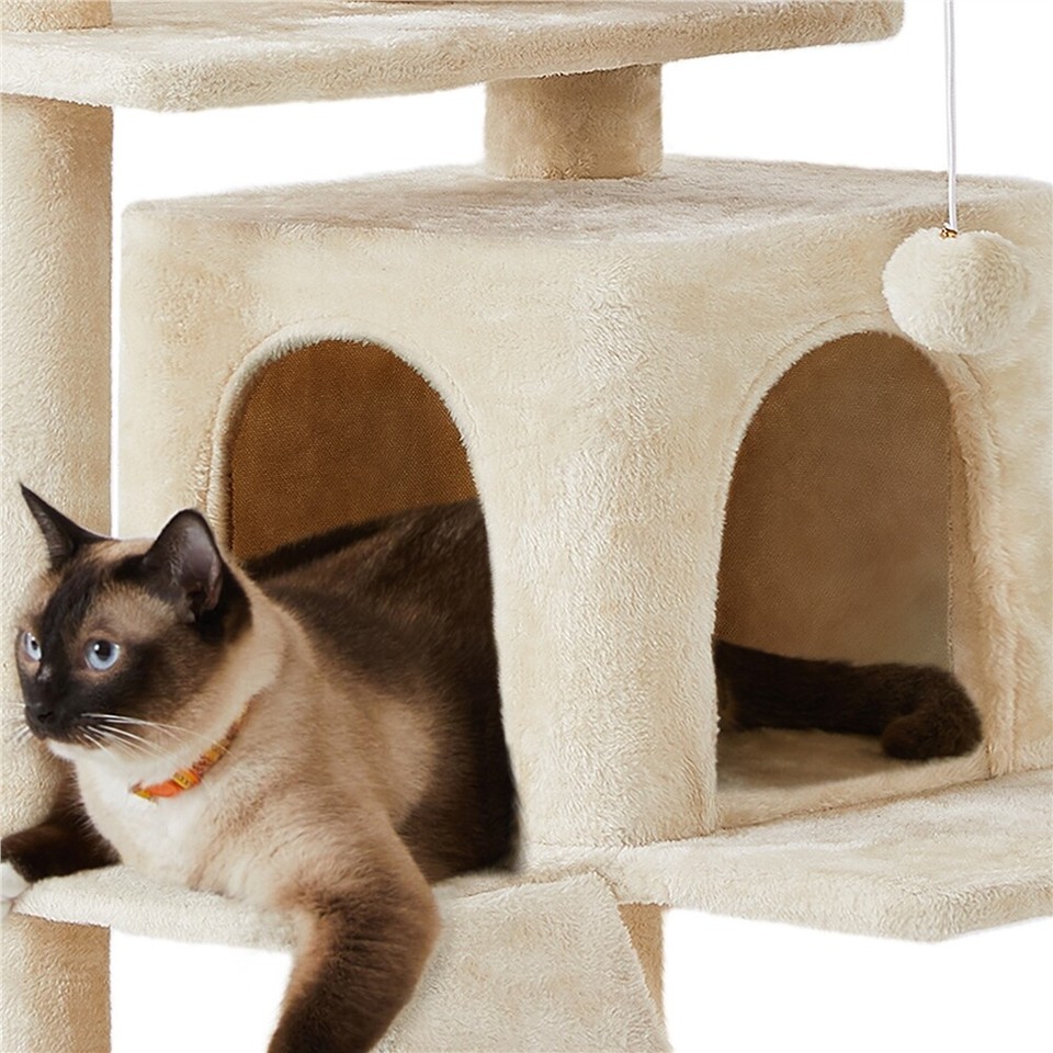 70in Multilevel Cat Tree Large Cat Towers Pet Play Activity Centers for ...