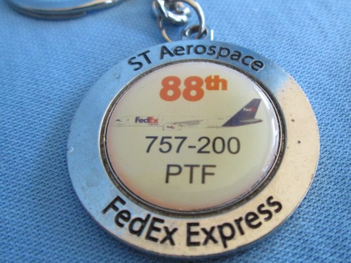 Vintage FedEx KEY RING and FOB Aviation ST Aerospace 88th 757-200 PTF ...
