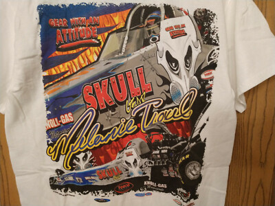 Melanie Troxel Skull Gear Shirt Size M NHRA DSR 2006 Top Fuel Torco | eBay
