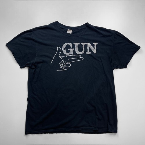 Mens Y2K Gun Finger Hand Sign Language Funny Comedy S… - Gem