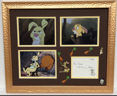 Ken Sansom Voice Of Rabbit Signed Autographed Frame Winnie The Pooh ...