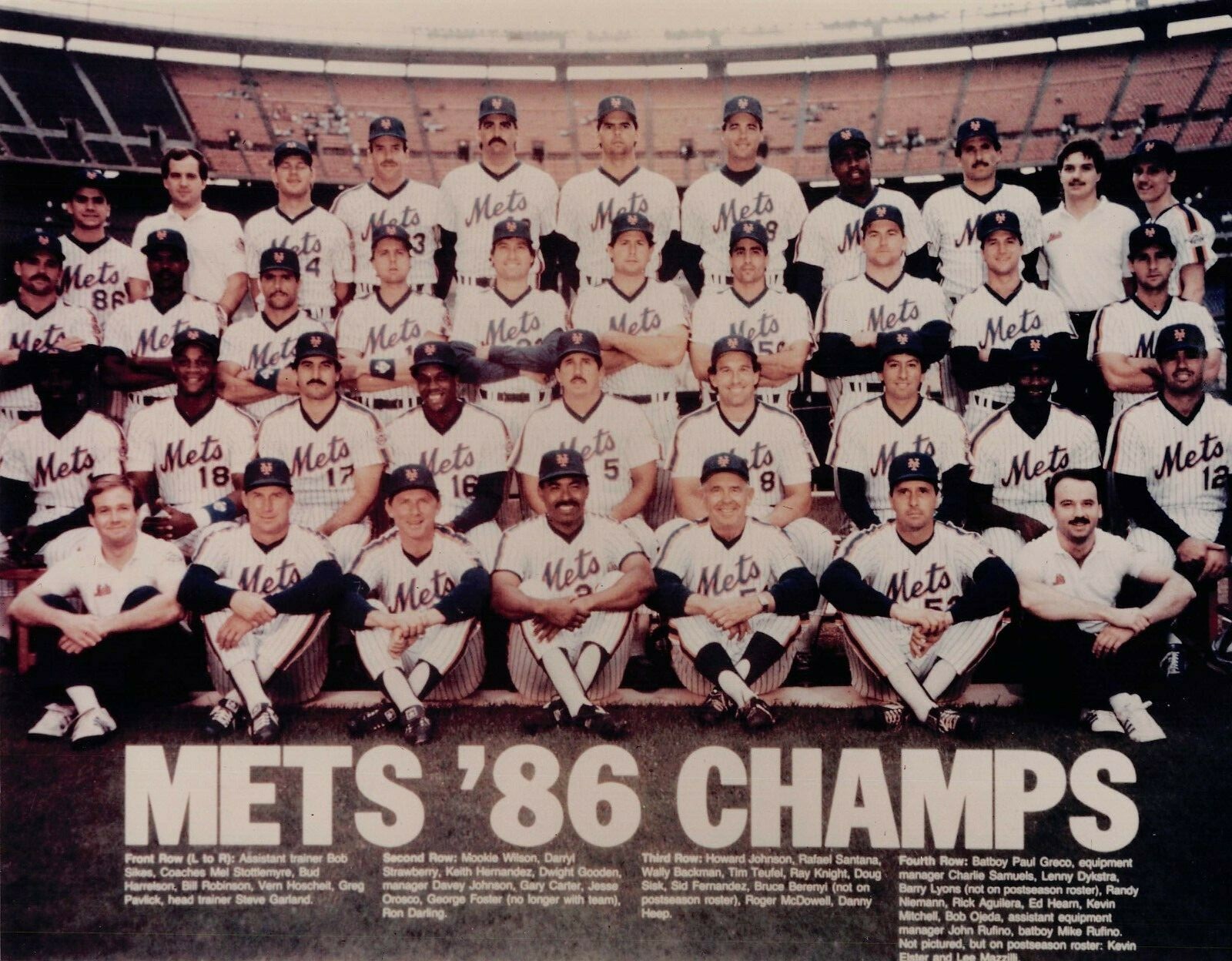 1986 World Champion New York Mets 8x10 Team Photo - Color #1 | eBay