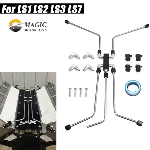 Complete Stainless Steel Coolant Crossover Steam Vent Set for LS1 LS2 ...