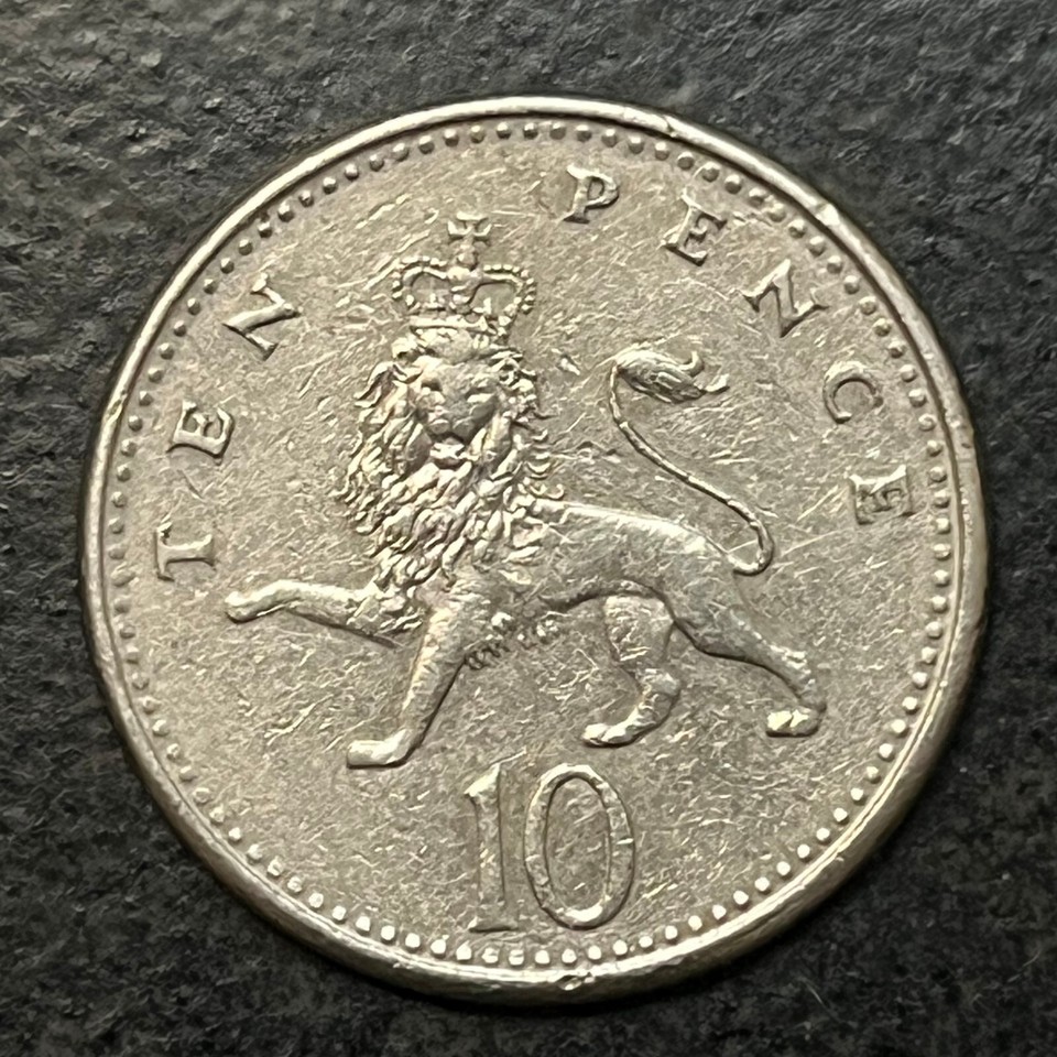 1992 Ten Pence (10p) UK (British) Queen Elizabeth II D•G•REG•FD Rare ...