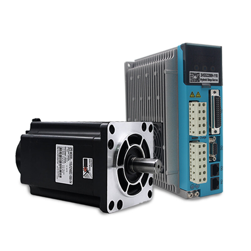 3 Phase NEMA42 Closed loop Stepper motor 19mm shaft hybrid servo driver ...