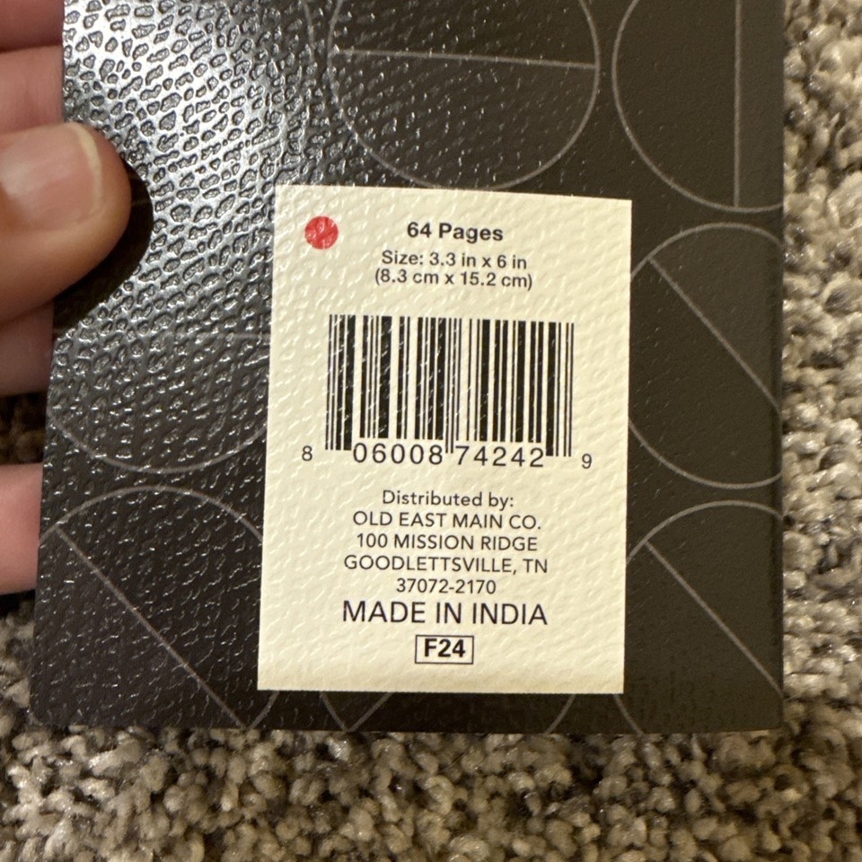 2025-2026 Two Year Pocket Planner- Slate with circles (64 Pages, 3.3”X ...