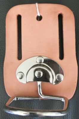 Leather Hammer Holder Swivel Builders Work Strong Steel Loop AQ24 | eBay