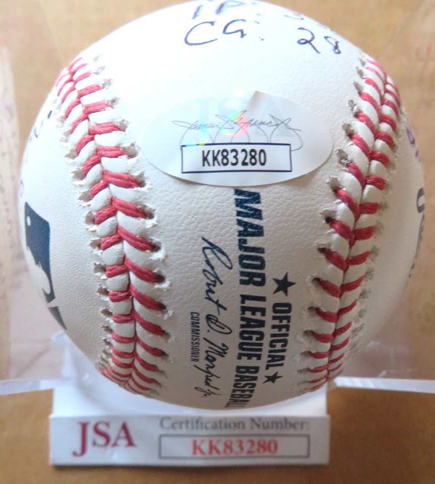 Detroit Tigers Denny McLain signed Stats ball Mickey Mantle - Pete Rose ...