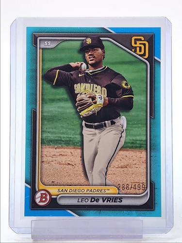 LEO DE VRIES 2024 BOWMAN DRAFT SKY BLUE PAPER PADRES /499 Q4004 | eBay