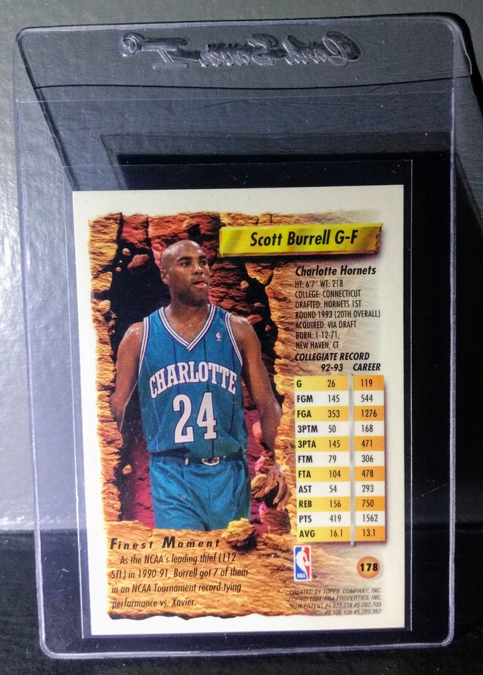 1993-94 Topps Finest Scott Burrell #178 Rookie Basketball Card | eBay