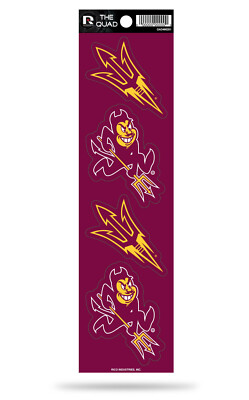 Arizona State Sun Devils Set of 4 Decals Stickers The Quad by Rico 2x2 ...