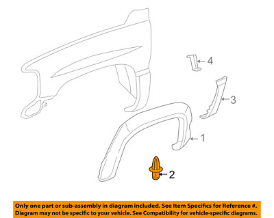 GM OEM Pick Up Box-Flare Retainer 15149708 | eBay