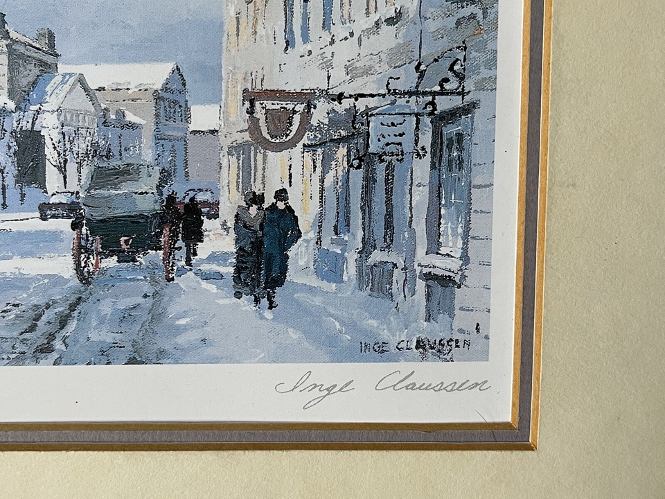 Vintage BONSECOURS MARKET Inge Claussen Signed Litho Canadian Art Card ...