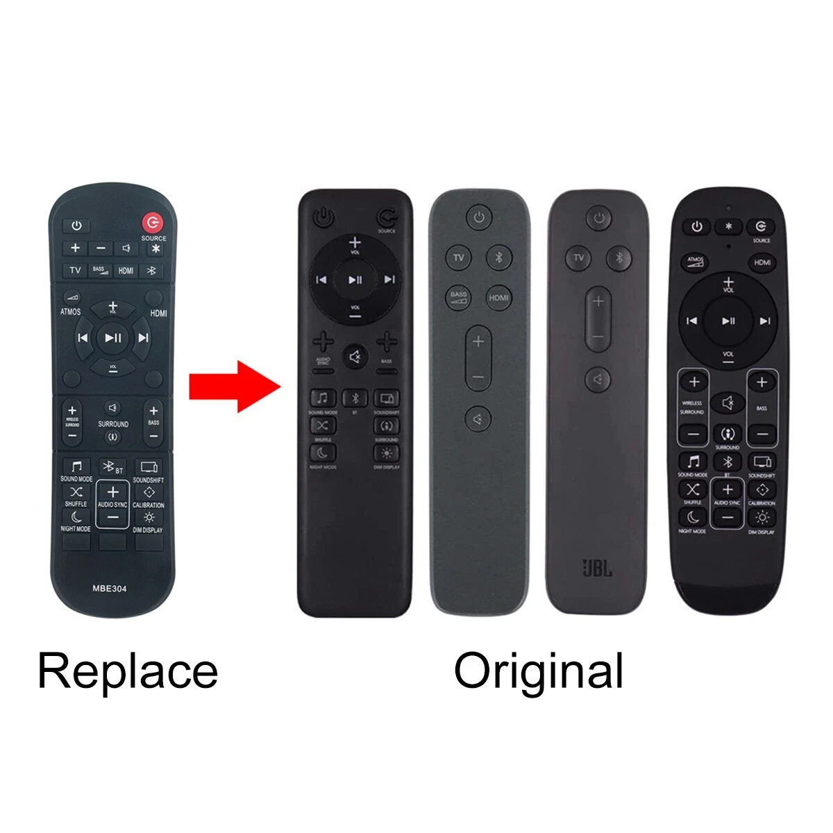 New Remote Control For JBL Bar Surround Soundbar System