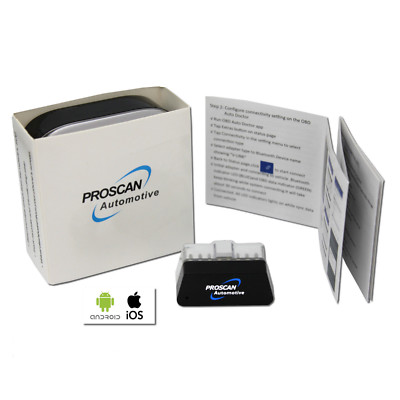 Proscan ELM 327 OBD2 II Car Bluetooth Scanner Android Torque Auto DTCs ...