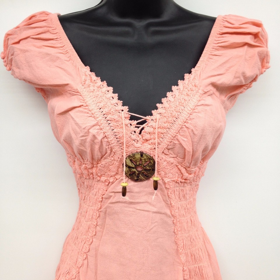 Artisan Peruvian Cotton Boho Gypsy Bohemian Peasant Mayan dress ...