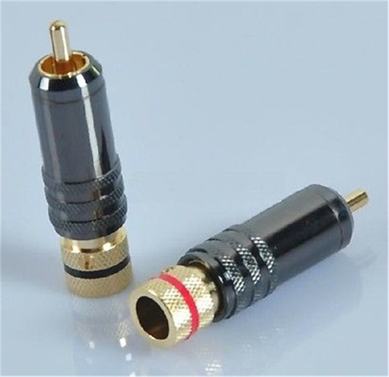 4PCS/2PAIRS Rca Plug Locking Audio Grade Connector Male Screw Ic New gm | eBay