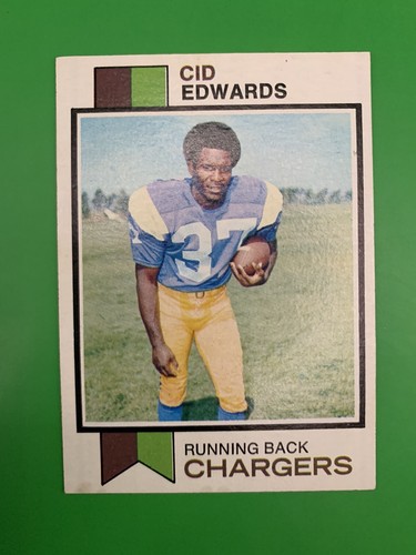 1973 Topps Cid Edwards RC San Diego Chargers #13 | eBay