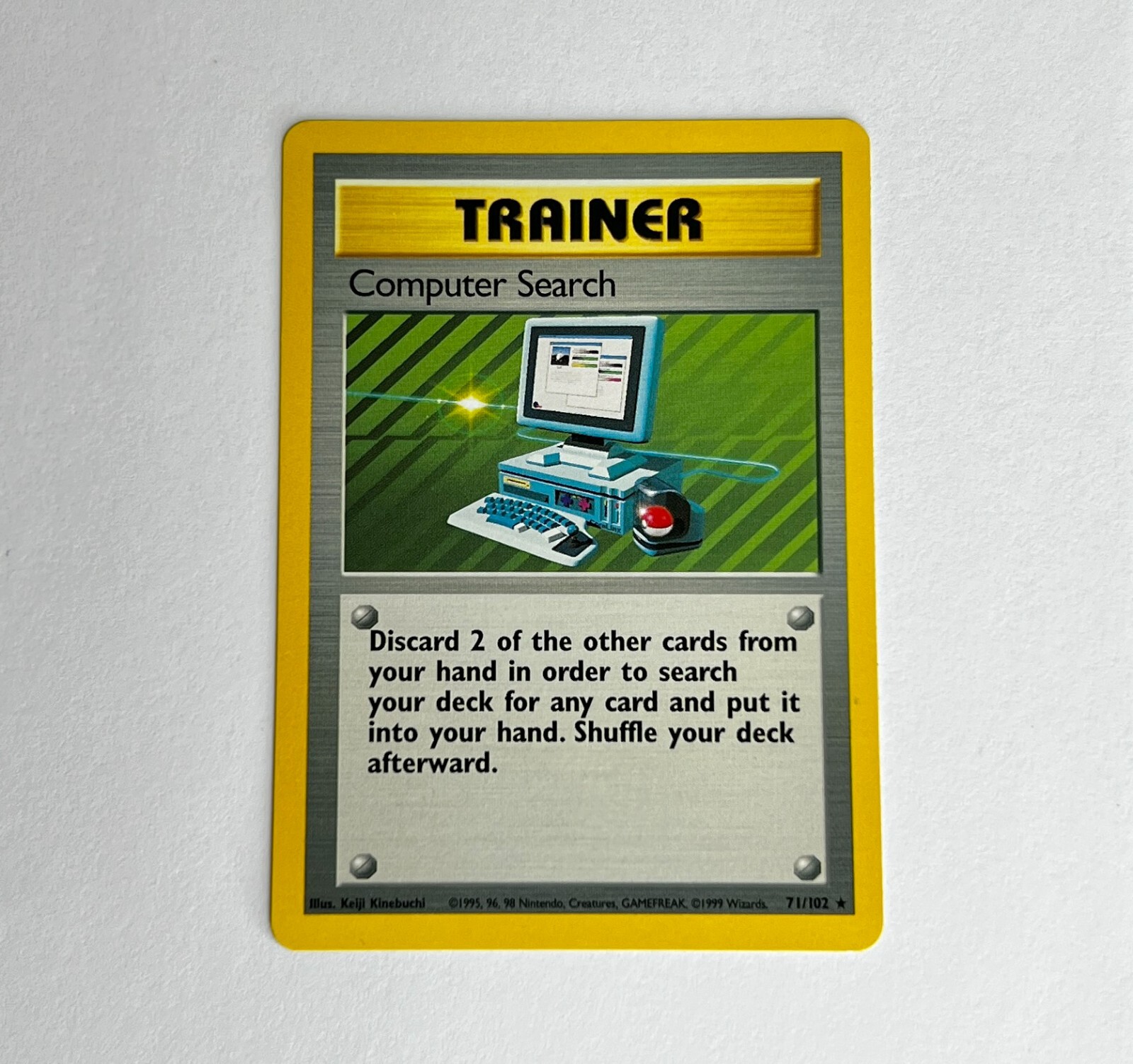 Computer Search (71/102) RARE - Shadowless Base Set 1999 Pokémon | eBay
