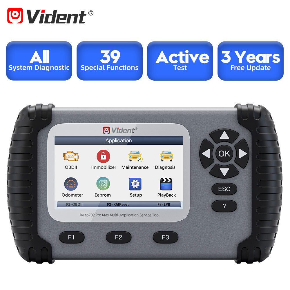 Vident iAuto702Pro MAX Auto All System Diagnostic Scanner 39 Service ...