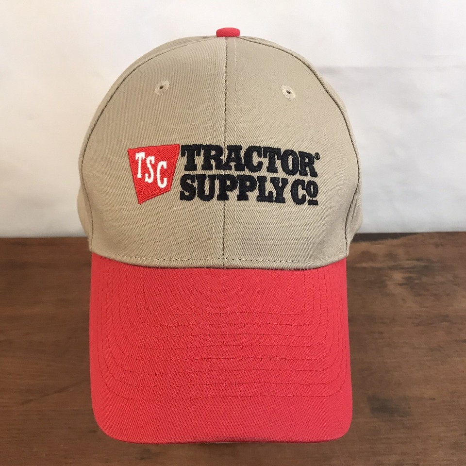 TSC Tractor Supply Company Tan Cotton Snapback Baseball Cap Hat (CH15 ...