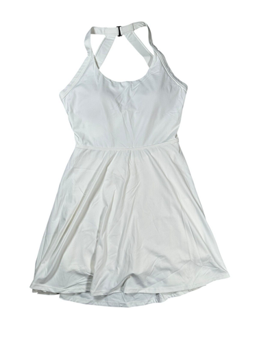 Halara Airy Backless Twisted Easy Peezy UPF 50+ White Dress Sz S Tennis ...