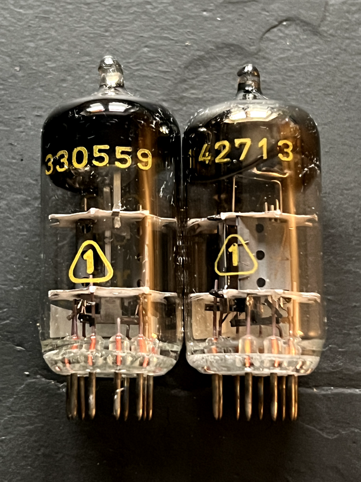 Balanced Pair Vintage Tube RFT ECC81/12at7 FOIL GETTER First Sort "1 ...