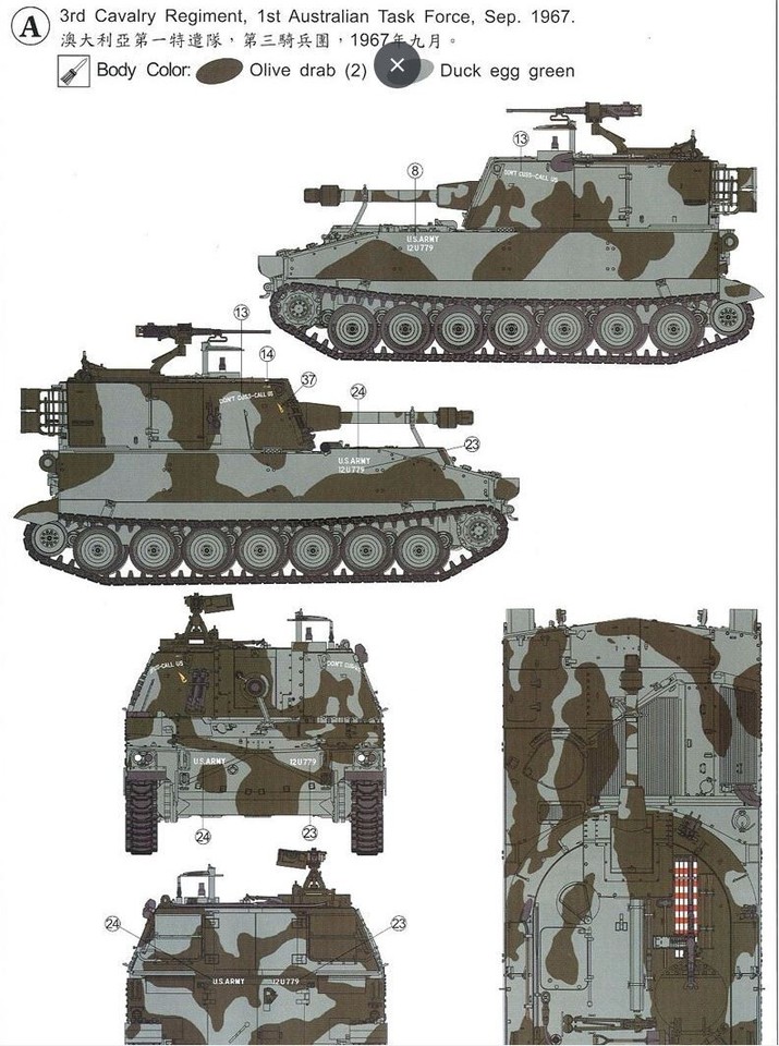 AFV Club AF35108 1/35 US Self-Propelled Howitzer M108 105mm/L30 Howitzer | eBay