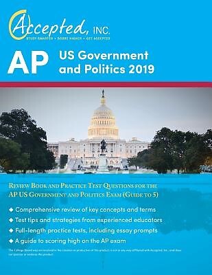 AP US Government Politics 2019 Review Book Practice Test by Accepted ...