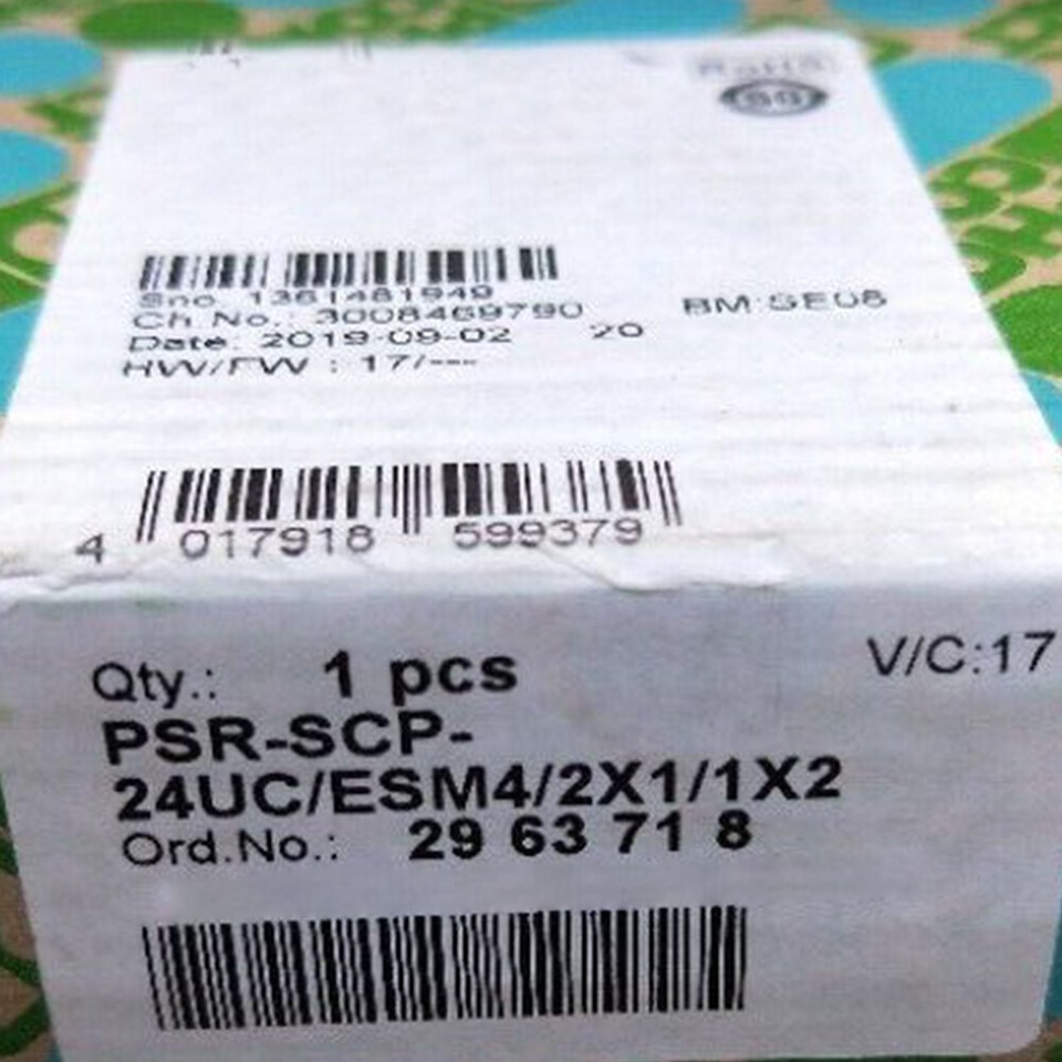 For Phoenix Contact PSR-SCP-24UC/ESM4/2X1/1X2 2963718 24V Safety Relay ...