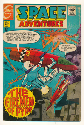 Charlton Comics Space Adventures Comic Issue #7 Firemen of Pyro 5.0 VG ...