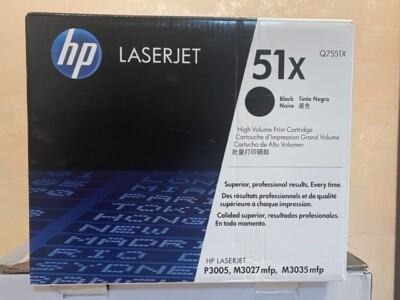 *NEW* GENUINE HP 51X Black High Yield Toner Cartridge Q7551X LOCAL ...