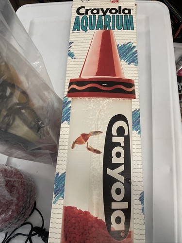 Vintage 1990 -21” Red Crayola Crayon Acrylic Aquarium Fish Tank | eBay