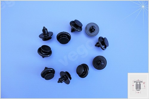 20x Mudguard Fixing Clip Expanding Rivet 90467-07166 | eBay Australia