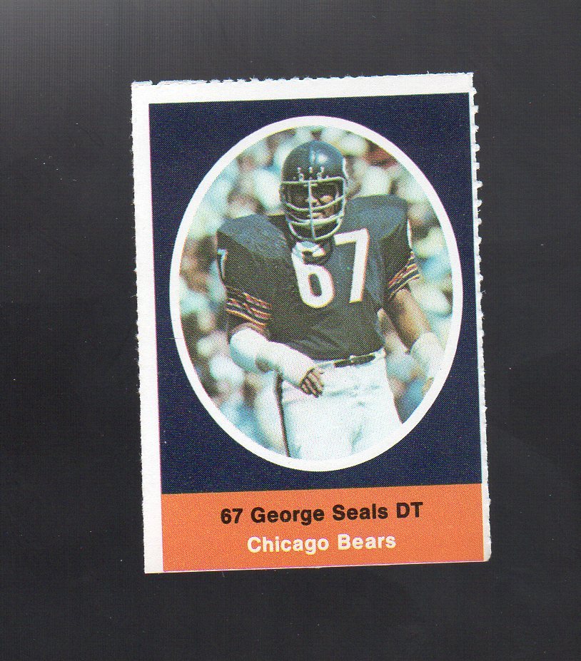 1972 SUNOCO STAMP 67 GEORGE SEALS CHICAGO BEARS | eBay