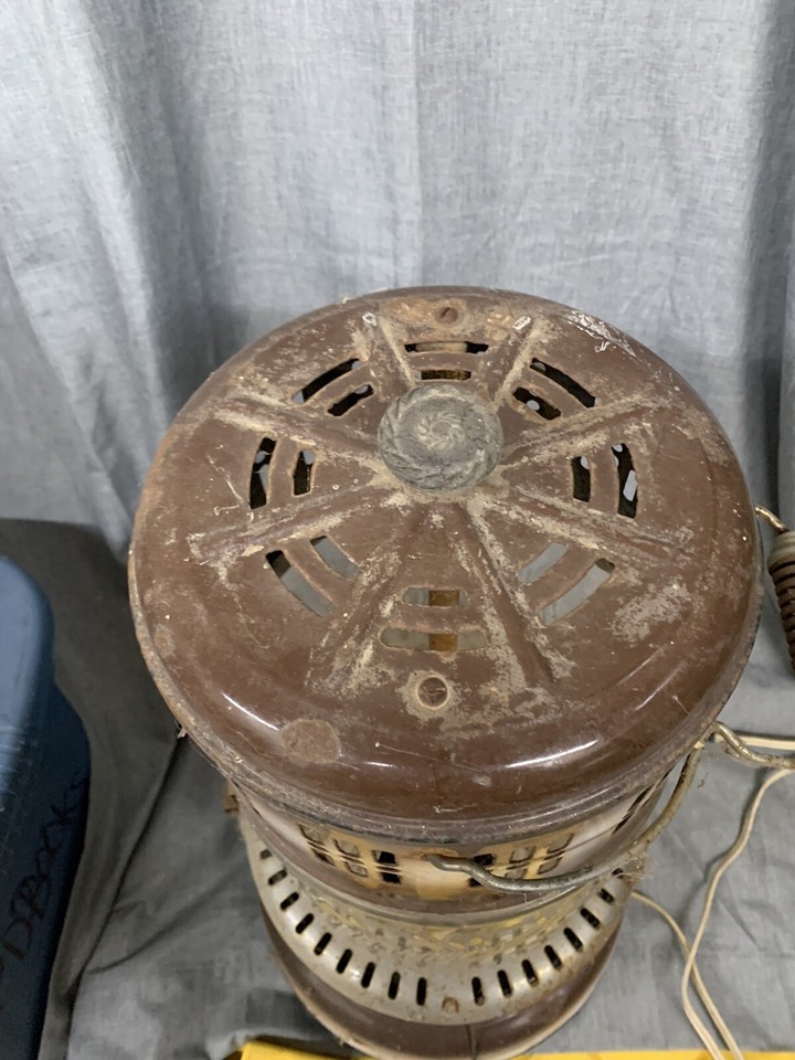 Antique Perfection Kerosene Heater With Pyrex Glass Globe | eBay