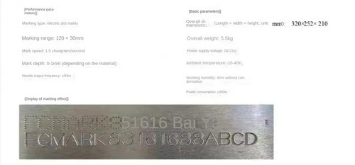 Handheld Vehicle Chassis Pneumatic Vin Number Dot Peen Marking Machine ...