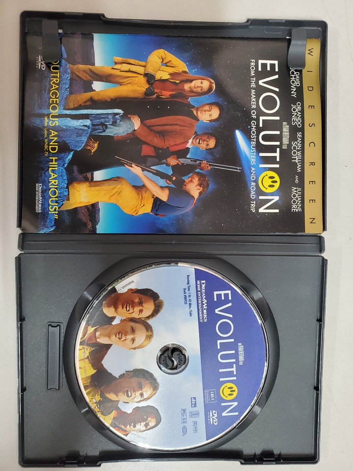 Evolution (DVD, 2001) David Duchovny, Julianne Moore Widescreen Used ...