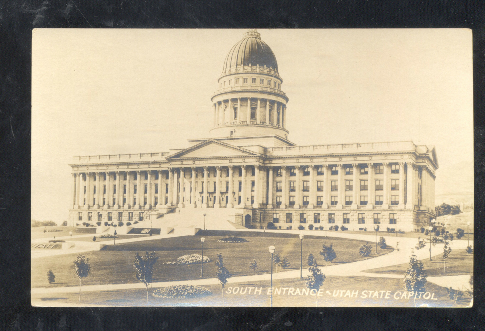 RPPC BOISE UTAH STATE CAPITOL BUILDING SOUTH ENTRANCE REAL PHOTO ...