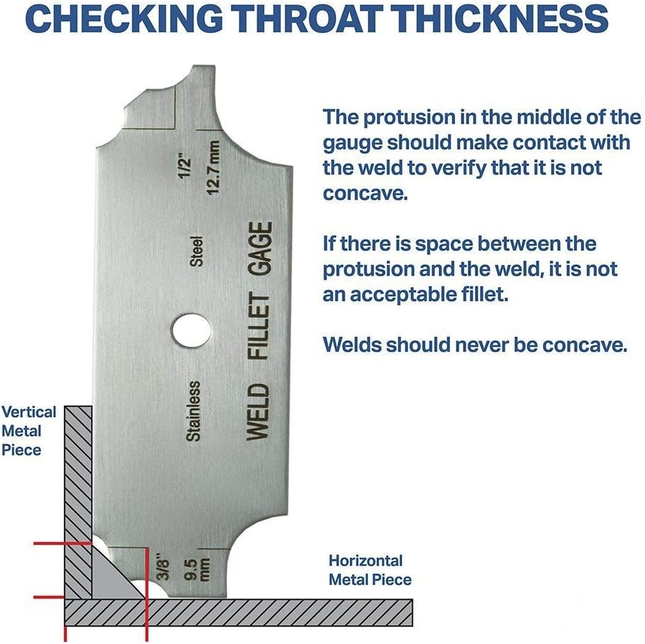 Chiloskit MG-11 Metal Welding Tool Weld Fillet Gages Set Sliver | eBay
