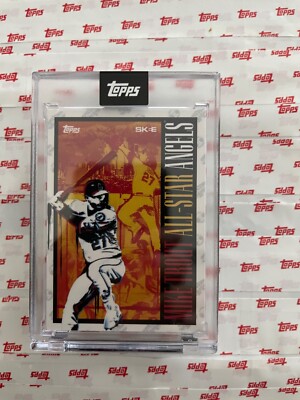 Topps 2022 MLB All-Star Art Game Collection MIKE TROUT MVP DJ Skee BASE ...