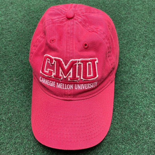 Carnegie Mellon University CMU Ball Cap Hat Red Cotton Strap Back ...