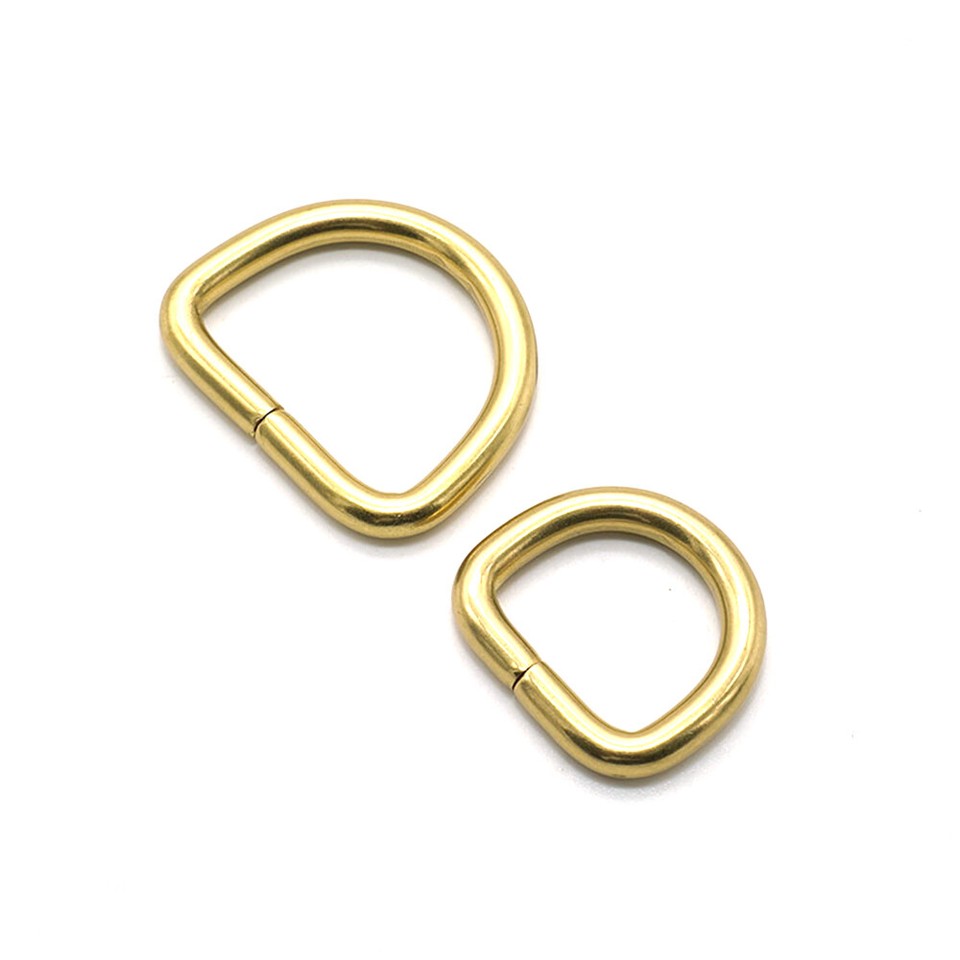 D-Ring Solid Brass Webbing Leather Hardware Craft Opening Weld Buckle 10mm-38mm | eBay