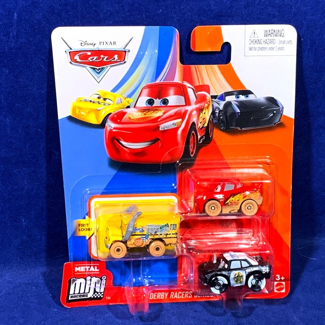 Disney Pixar Cars Metal Mini Racers 3-pack XRS & Florida 500 Rivalry ...