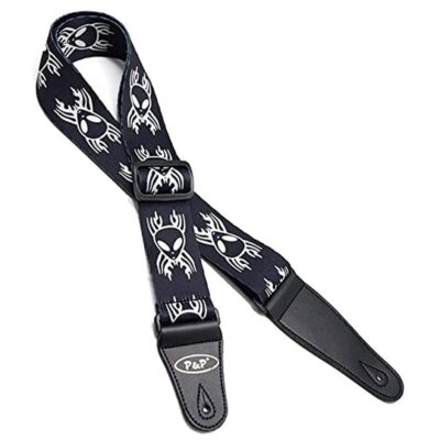 MusicULTD Flaming Alien Spider Invasion Guitar Strap | eBay