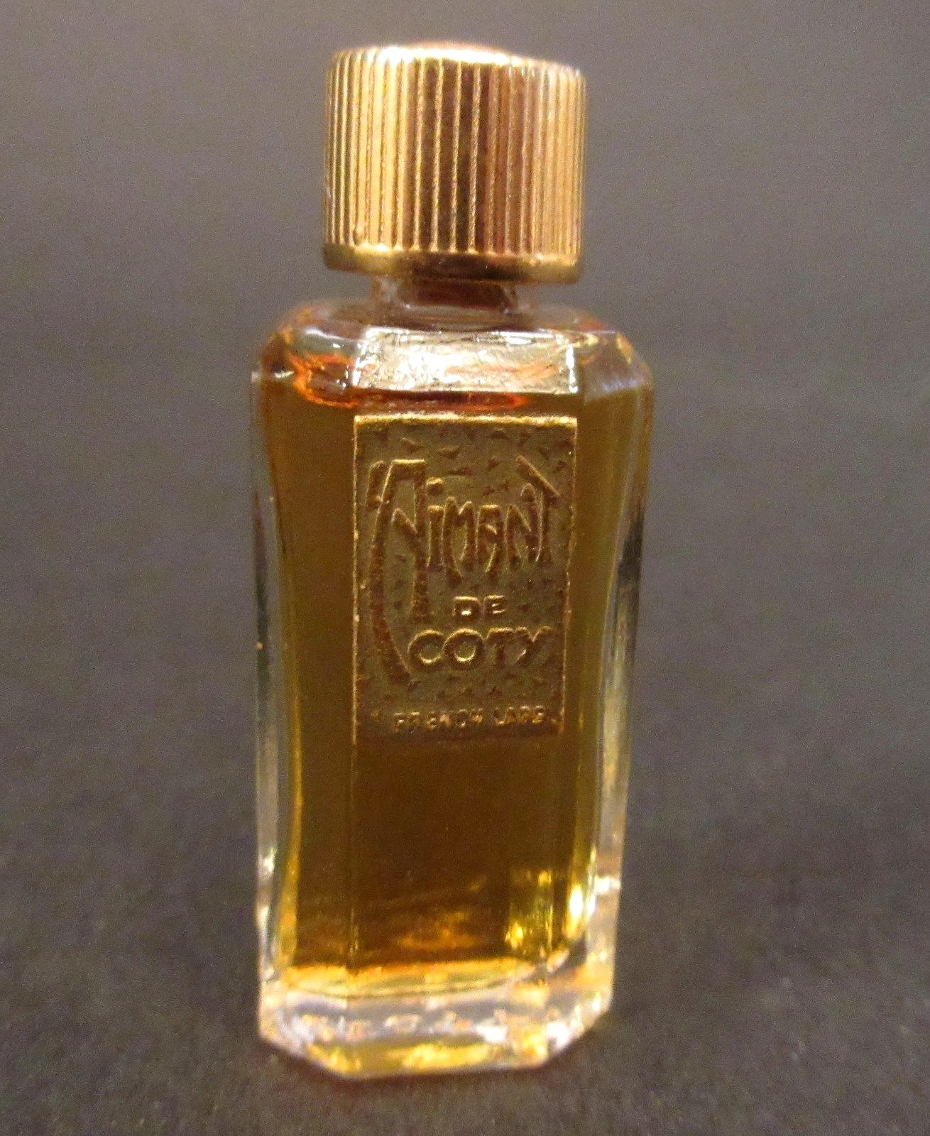 RARE VINTAGE COTY L'AIMANT MINI PERFUME FRENCH LABEL | eBay
